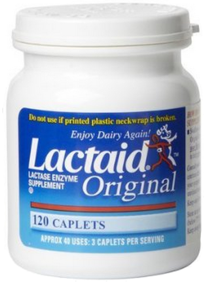 Lactaid Original Strength Lactose Enzyme Caplets | 008002