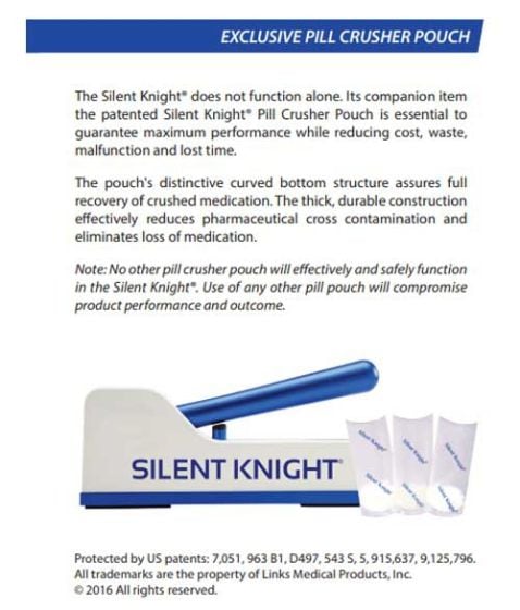 Silent Knight Pill Crusher | Vitality Medical