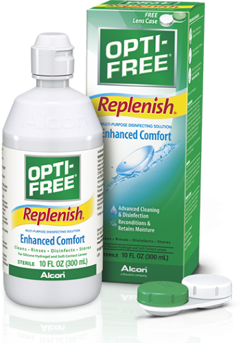 Alcon Opti-Free Replenish Contact Solution Rewetting Drops - 2, 4 ...