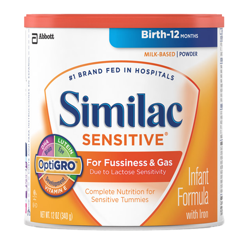 Similac Sensitive for Fussiness & Gas | Abbott 57535, 57539, 62951, 57533