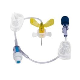 MiniLoc 22G x 0.75 Huber Needle Safety Infusion Set, Y-Injection Site