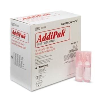 ADDIPAK Sterile Unit Dose Saline Solution - 3, 5, or 15 mL | Vitality ...