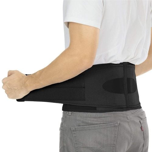 Vive Lower Back Brace Support for Chronic Pain - Black or Gray Color ...