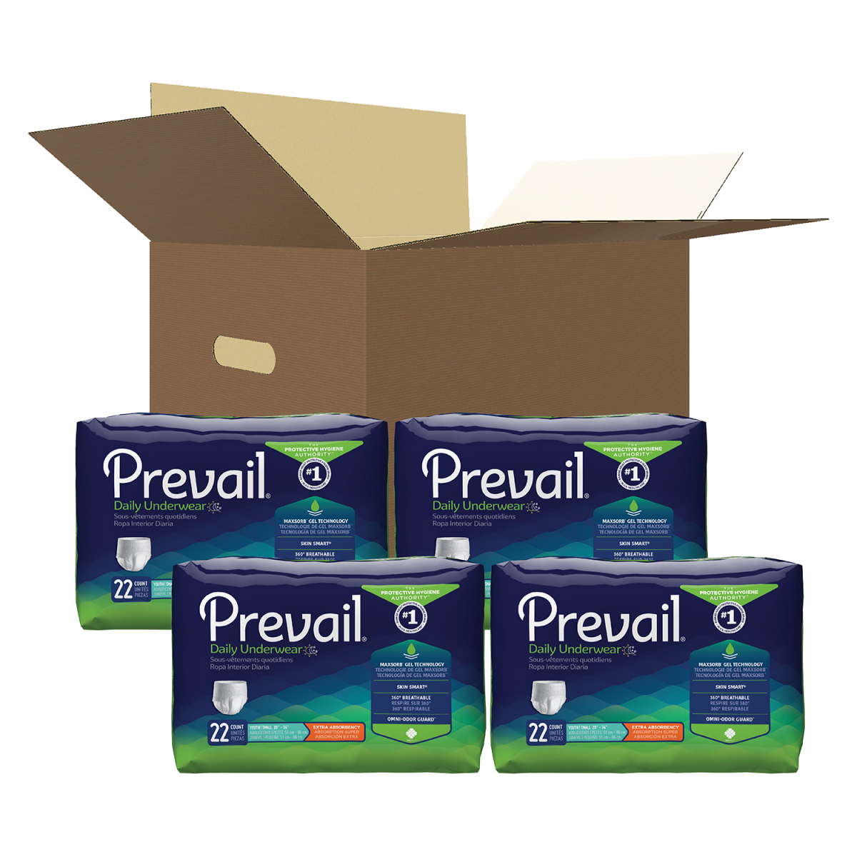 Prevail Daily Underwear | S, M, L, XL, 2XL | PV-511, PV-512, PV-513, PV ...