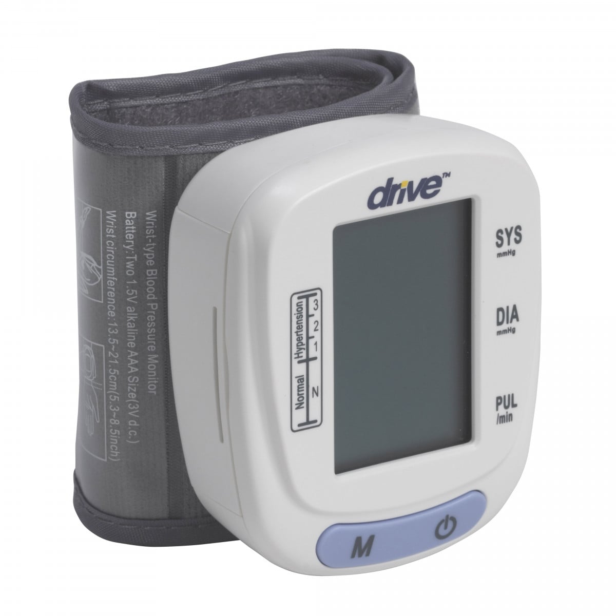 Automatic Blood Pressure Monitor, Wrist Model - Drive Medical BP2116 ...