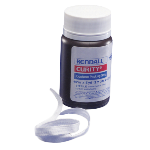 Covidien 7832 Curity Iodoform Packing Strip 1/2 in x 5 yds - Sterile ...