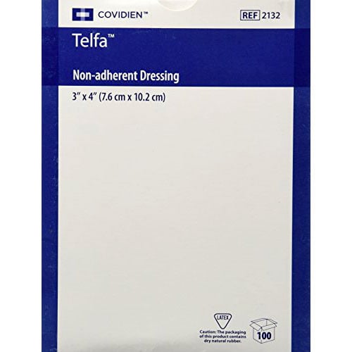 Covidien 2132 TELFA Ouchless | 3 x 4 Inch Non Adherent Pad | Vitality ...