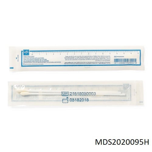 MedLine Cotton Tipped Applicators (Sterile), Plastic or Wood | Vitality ...