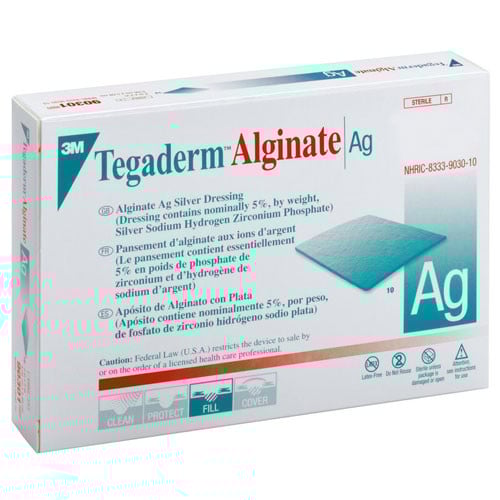 Tegaderm Ag Alginate Silver Dressing | Size 2, 4, 6 inch | Vitality Medical