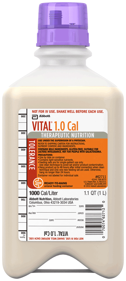 Vital 1.0 Cal Therapeutic Elemental Nutrition | Abbott 64832, 62711