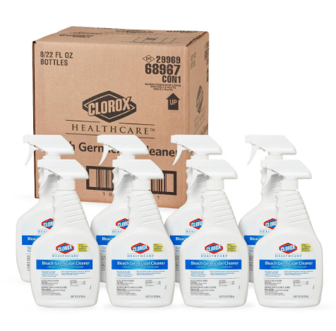 Clorox Healthcare Bleach Germicidal Cleaner Spray - 68970, 68967 ...