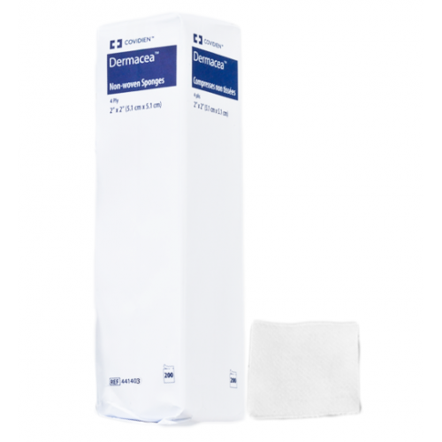 Covidien 441403 Dermacea 2 x 2 Inch Non-Woven Sponges 4 Ply, Sterile