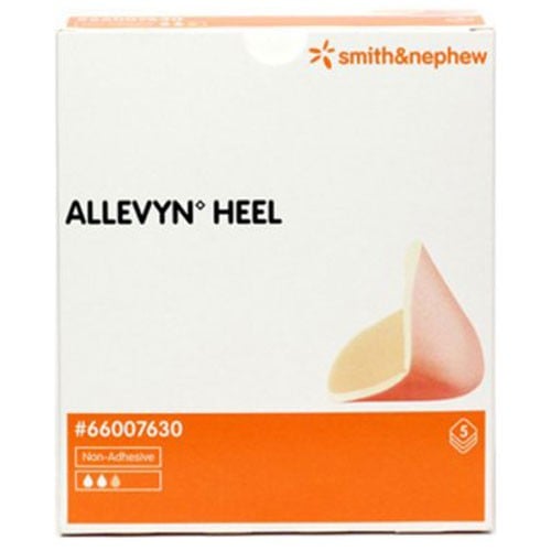 Allevyn Heel Non-Adhesive Hydrocellular Dressings, 4.5 x 5.5 Inch ...