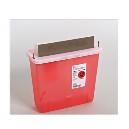 Cardinal Health 85131 Sharpsafety Container w/ Mailbox-Style Lid ...