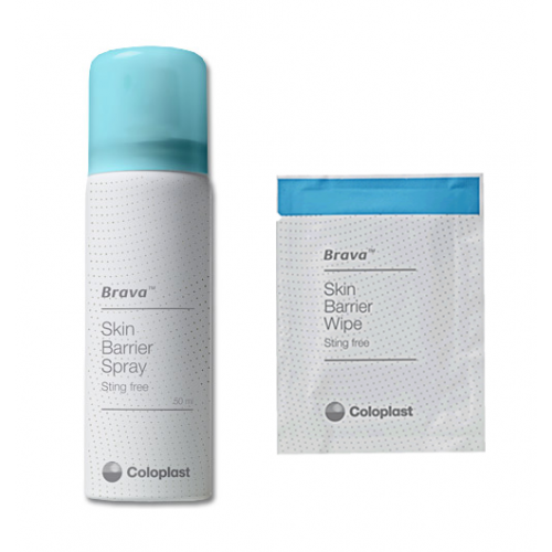 Coloplast Brava Skin Barrier Spray (120205) | Brava Skin Wipes (120215 ...