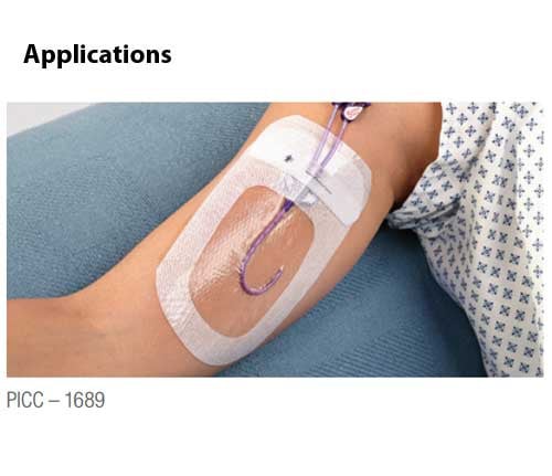 3M 1689 Tegaderm IV Advanced Securement Dressing | Rectangle, 4 x 6 1/8 ...