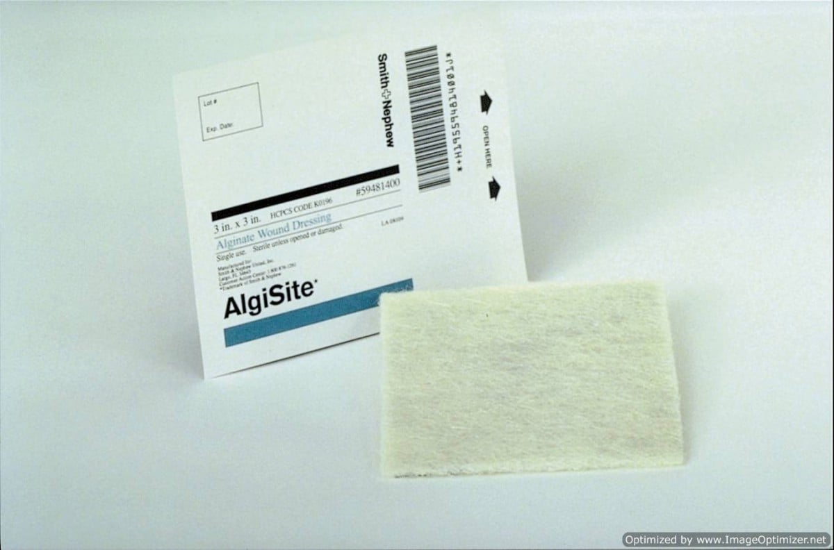 AlgiSite M Calcium Alginate Dressing by Smith & Nephew 59480100 ...