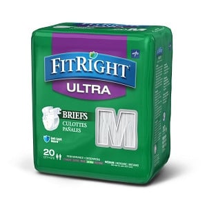 [Ships Free] Medline FitRight Ultra Briefs w/Tabs, Heavy Absorbency ...