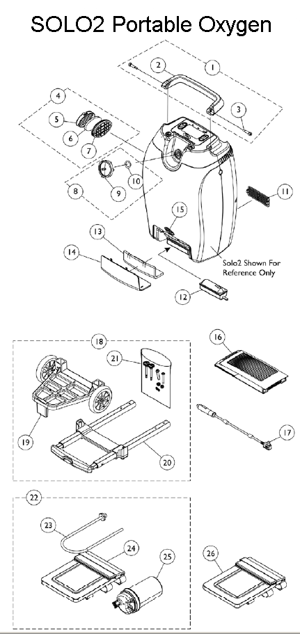 Invacare Oxygen Concentrator Accessories & Parts BUY Invacare Oxygen ...