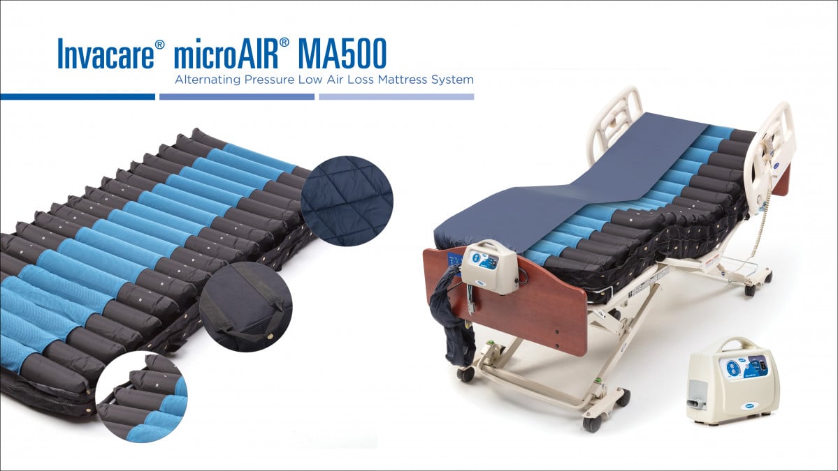 MicroAIR - MA500 by Invacare Alternating Pressure Low Air Loss Mattress ...