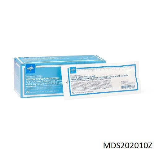 MedLine Cotton Tipped Applicators (Sterile), Plastic or Wood | Vitality ...