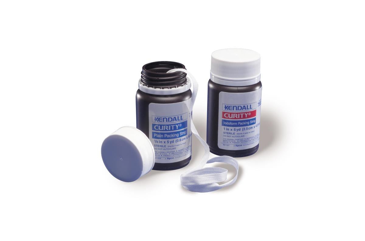 Covidien 7834 Curity Iodoform 2 in x 5 yds Packing Strips - Sterile ...