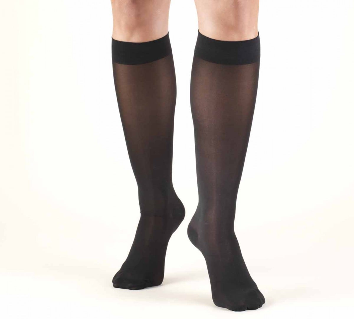 TRUFORM Women's TruSheer Knee High Support Stockings 20-30 mmHg, 0263BG ...