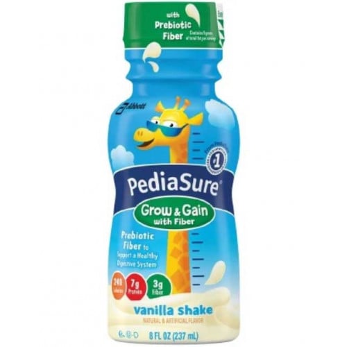 PediaSure Grow and Gain with Fiber | Vanilla 8 oz. Bottles & Cans by ...