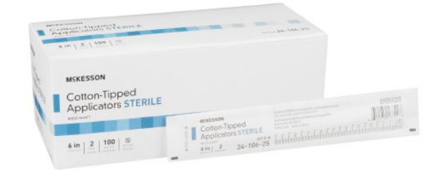 McKesson Cotton Tipped Applicators | 6-Inch Wood Swabstick