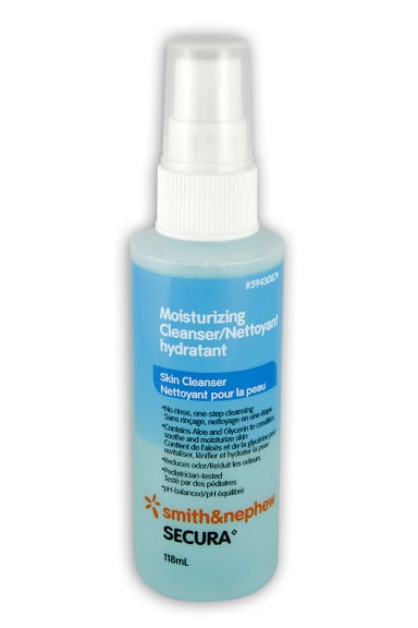 Secura Moisturizing Cleanser - Smith and Nephew | 4 or 8 oz. Spray Bottle