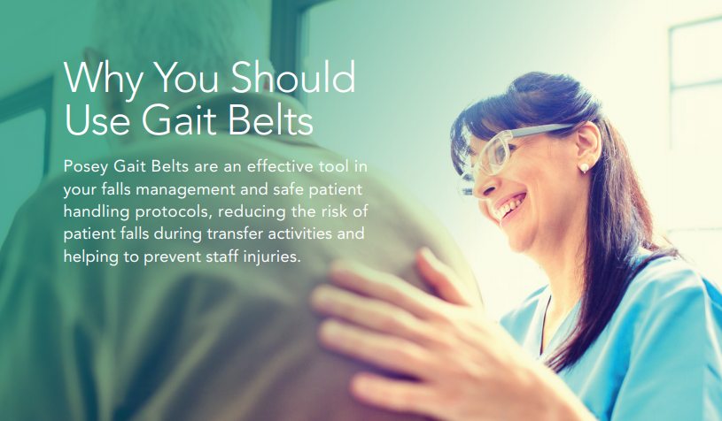 Posey EZ Clean Premium Gait Belt - 6546 | Vitality Medical