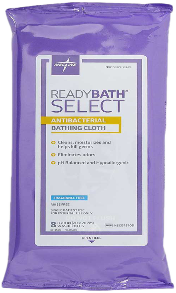 Medline ReadyFlush Protect Flushable Personal Cleansing Cloths w ...