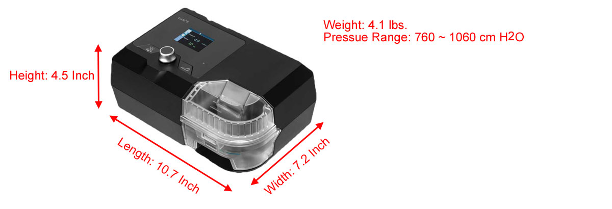Buy 3B Luna II CPAP w/ Integrated Heated Humidifier | Vitality Medical