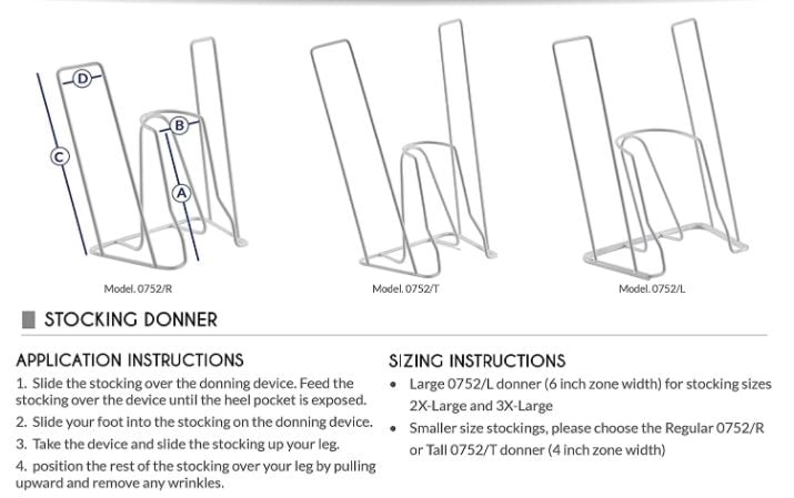 [Ships Free] Truform Deluxe Stocking Donner | 0752/L, 0752/R, 0752/T